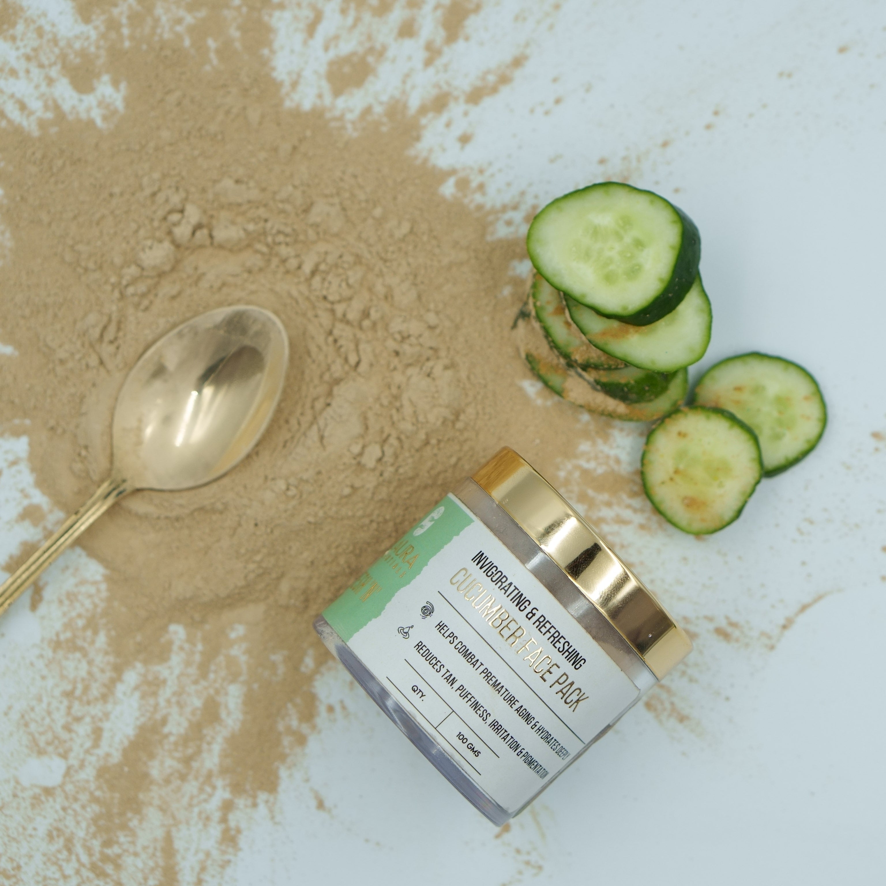 Cucumber Dry Face Pack – Flaura Essentials